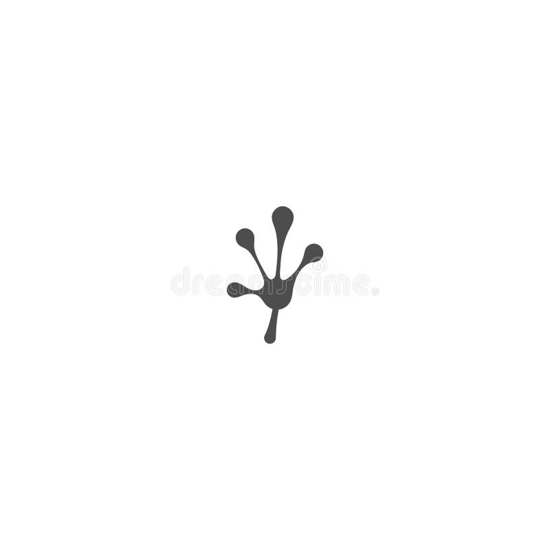 Hand frog print logo icon stock vector. Illustration of hand - 191099440