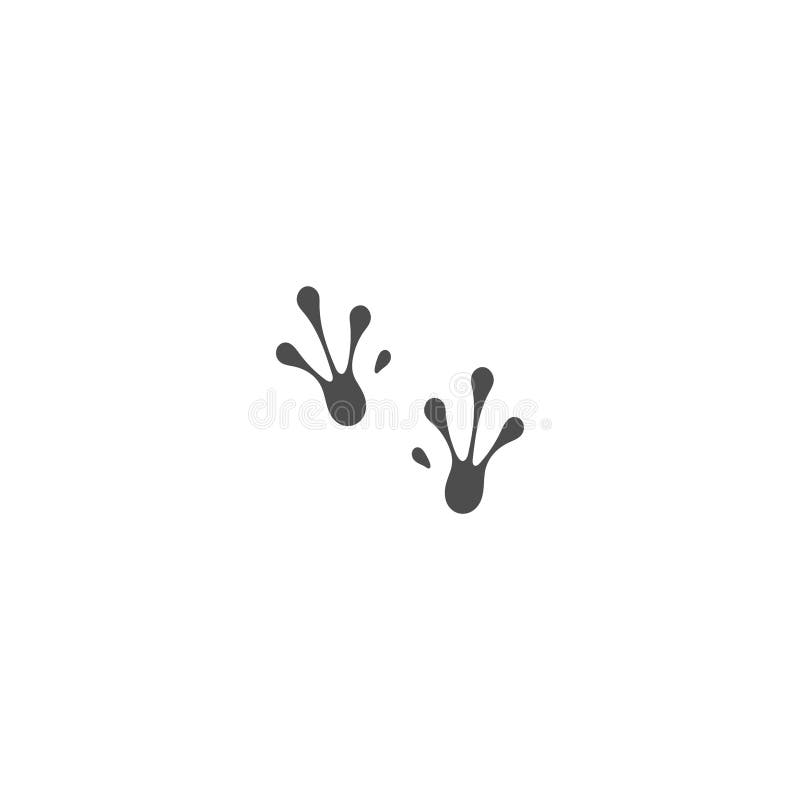 Hand frog print logo icon stock vector. Illustration of cute - 191215912
