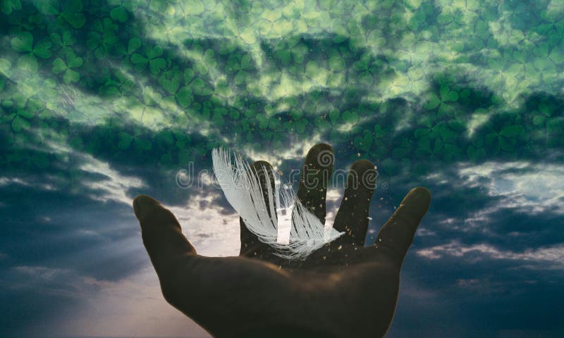 Hand full of luck stock image. Image of abstract, energy - 316662213