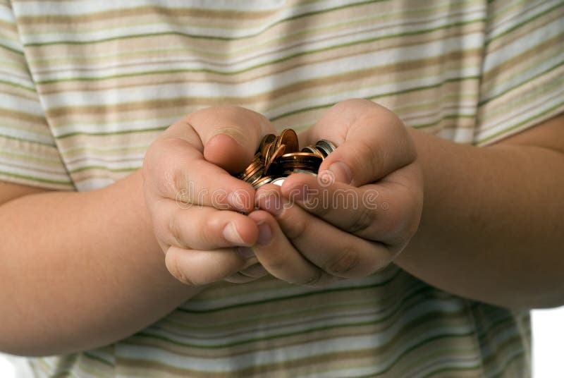 Charity activities, coins stock photo. Image of donations - 11698982