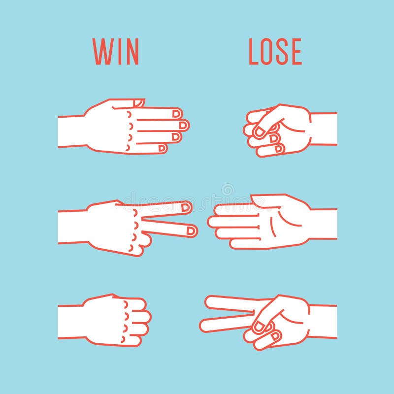 Hand Gesture Rock Game Stock Illustrations – 172 Hand Gesture Rock Game ...