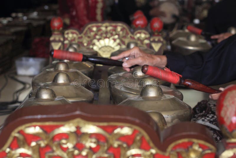 Hand of Gamelan Player, Traditional Java, Indonesia Musical Instrument ...
