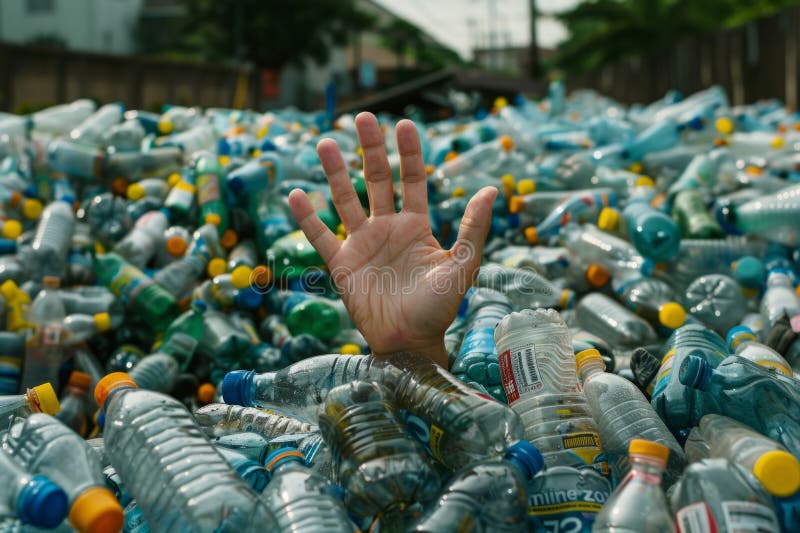 Hand in Garbage, Concept of Environmental Pollution, Recycling and ...