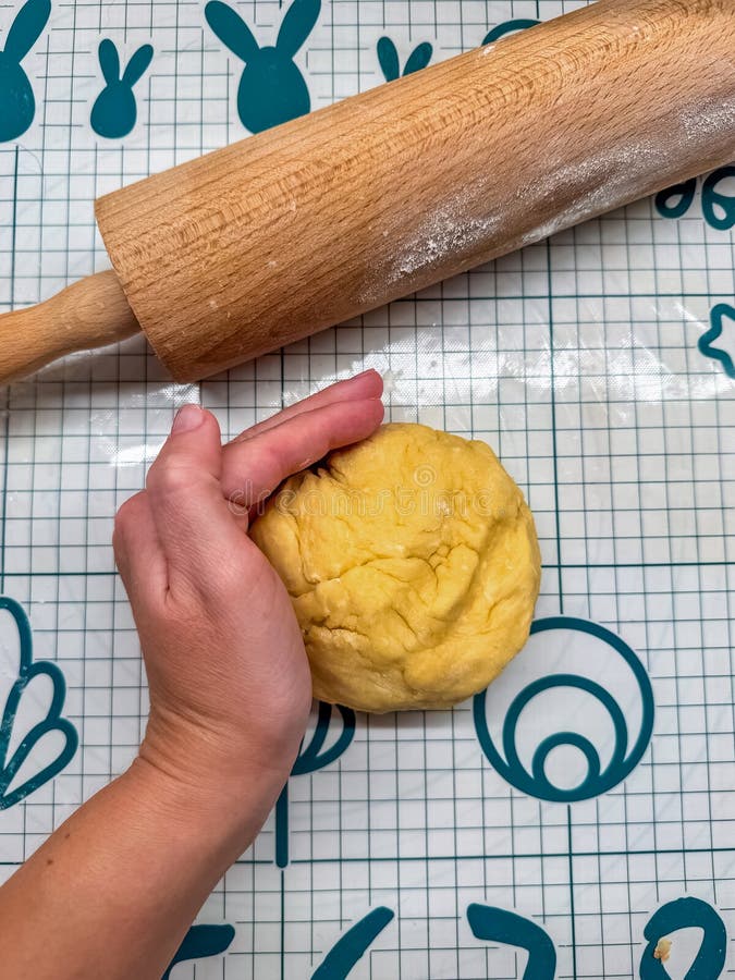 Dough, egg and baking stock photo. Image of paintbrush - 53871426