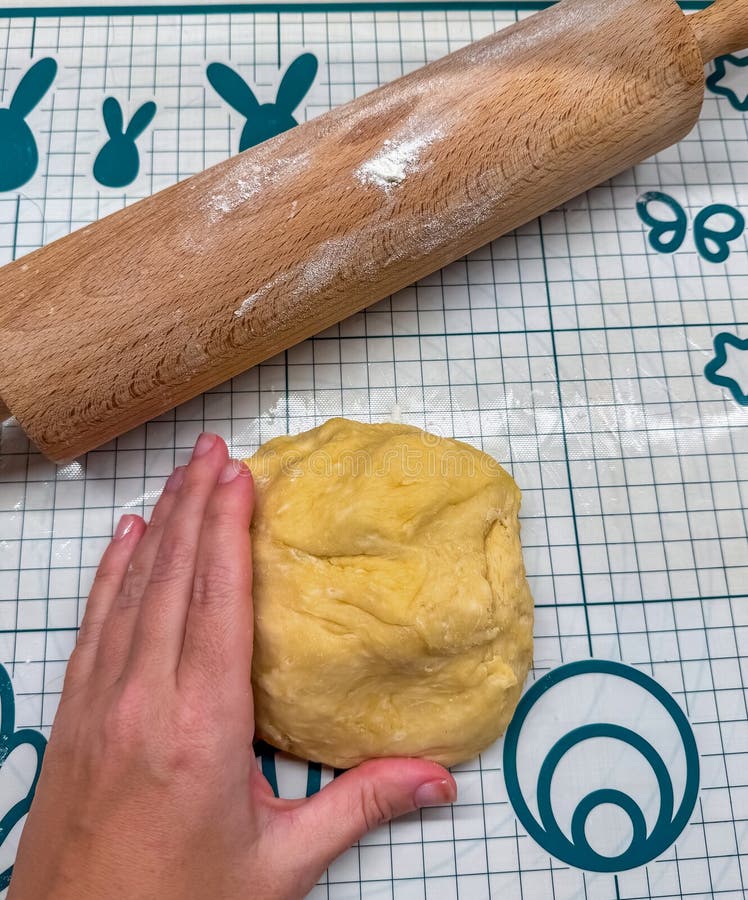 Dough, egg and baking stock photo. Image of paintbrush - 53871426