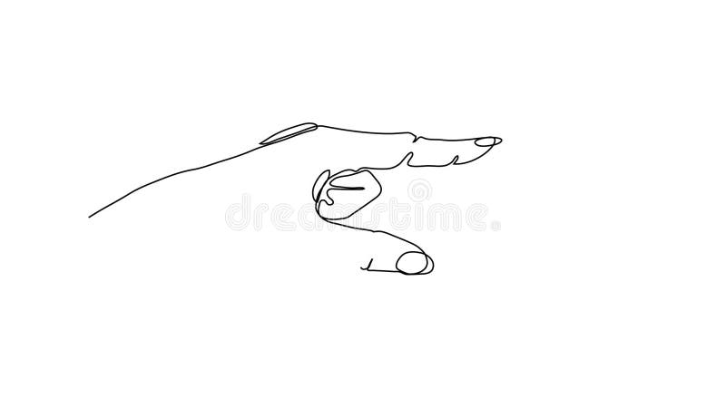 Hand Gesture, Aside Pointer Showing Direction. Forefinger Pointing on ...