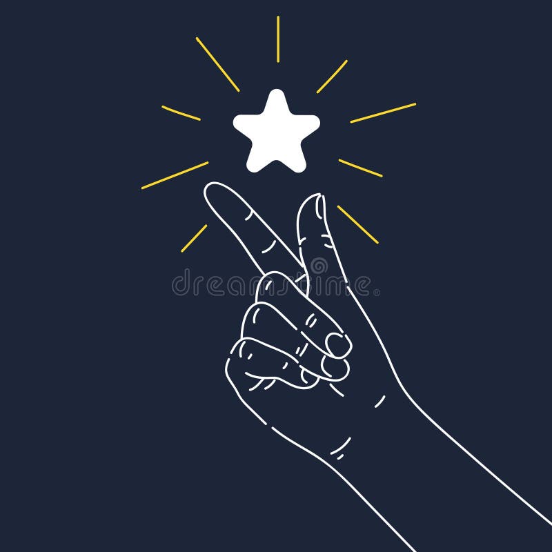 A Hand Gesture. the Click of the Thumb and Forefinger of a Persons Hand ...