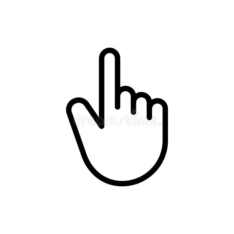 Hand Gesture Finger Point . Stock Vector - Illustration of internet ...