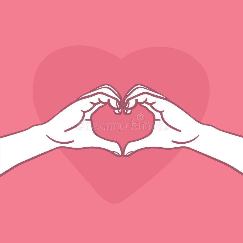 Drawing Hands Heart Making Stock Illustrations 352 Drawing Hands