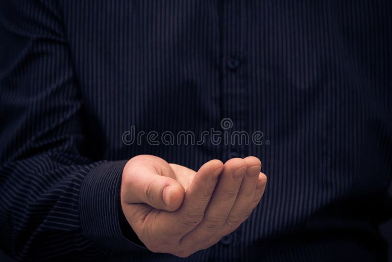 Hand Gesture Holding Ask Help Stock Photo - Image of male, care: 38523550