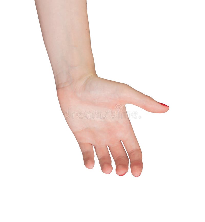 A Hand in a Gesture Holding an Invisible Bottle or Object ...