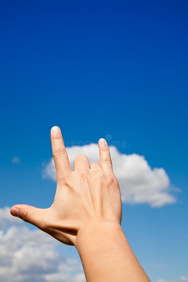 Hand Gesture - I love you stock photo. Image of love - 19272566