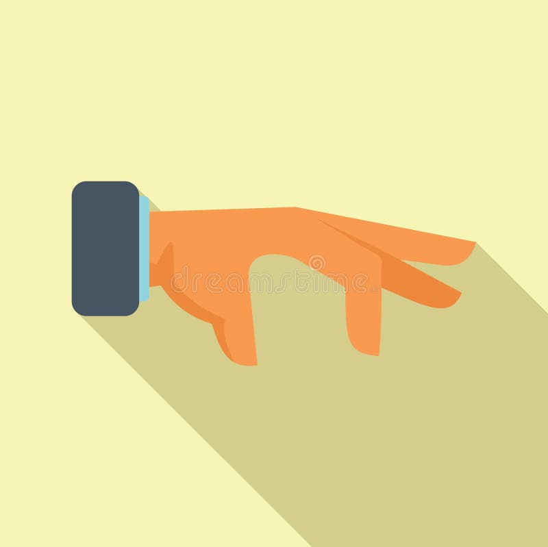 Hand Gesture Icon Flat Vector. Finger Hold Stock Vector - Illustration ...