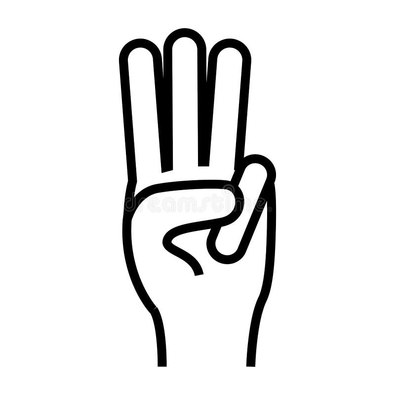 Three Fingers Stock Illustrations – 3,751 Three Fingers Stock ...