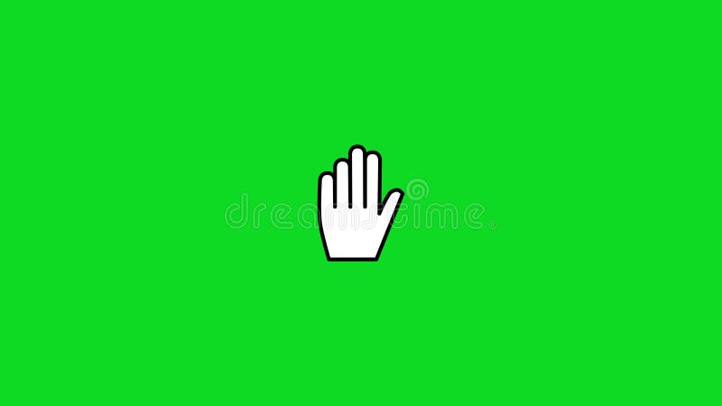 Hand Gesture Icon for Interaction Animation Stock Video - Video of ...