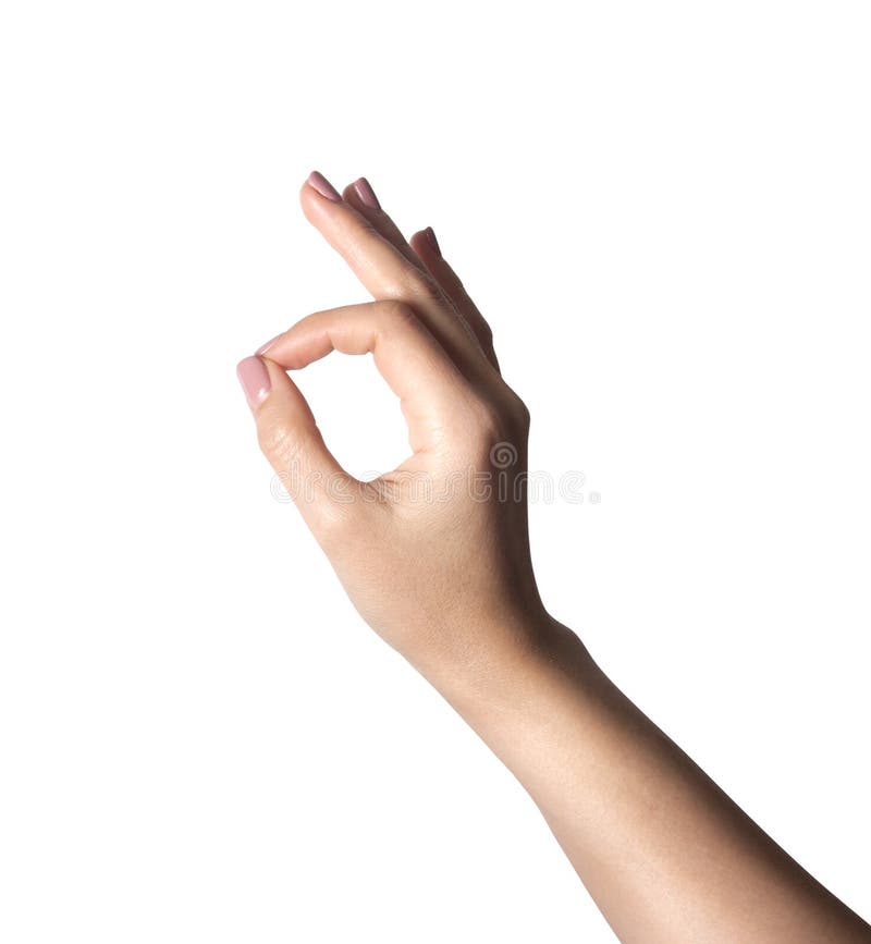 Hand Gesture Indicating that Everything is OK Stock Photo - Image of ...
