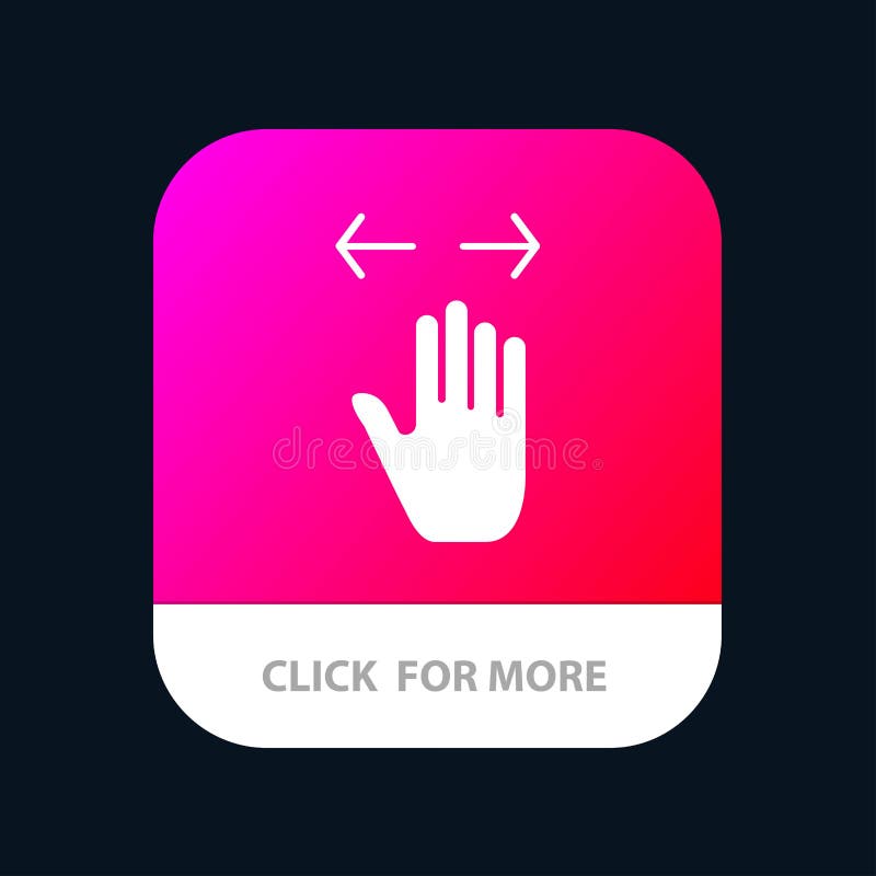 Hand, Gesture, Left, Right, Zoom Out Mobile App Button. Android and IOS ...