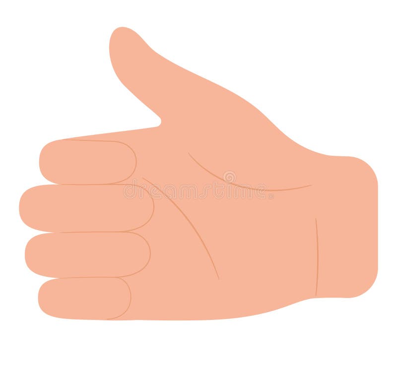 Hand gesture of like stock illustration. Illustration of like - 256278671
