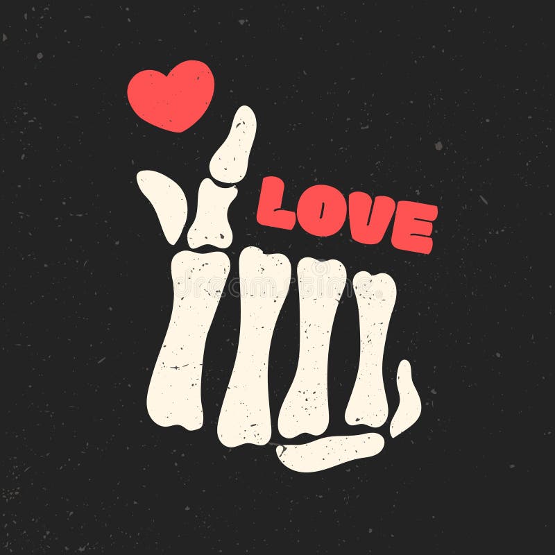 Hand gesture of love stock vector. Illustration of happy - 303468539