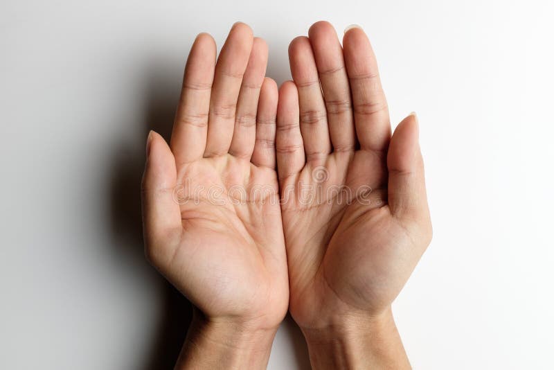 Index Finger Hand Signal on White Background Stock Photo - Image of ...