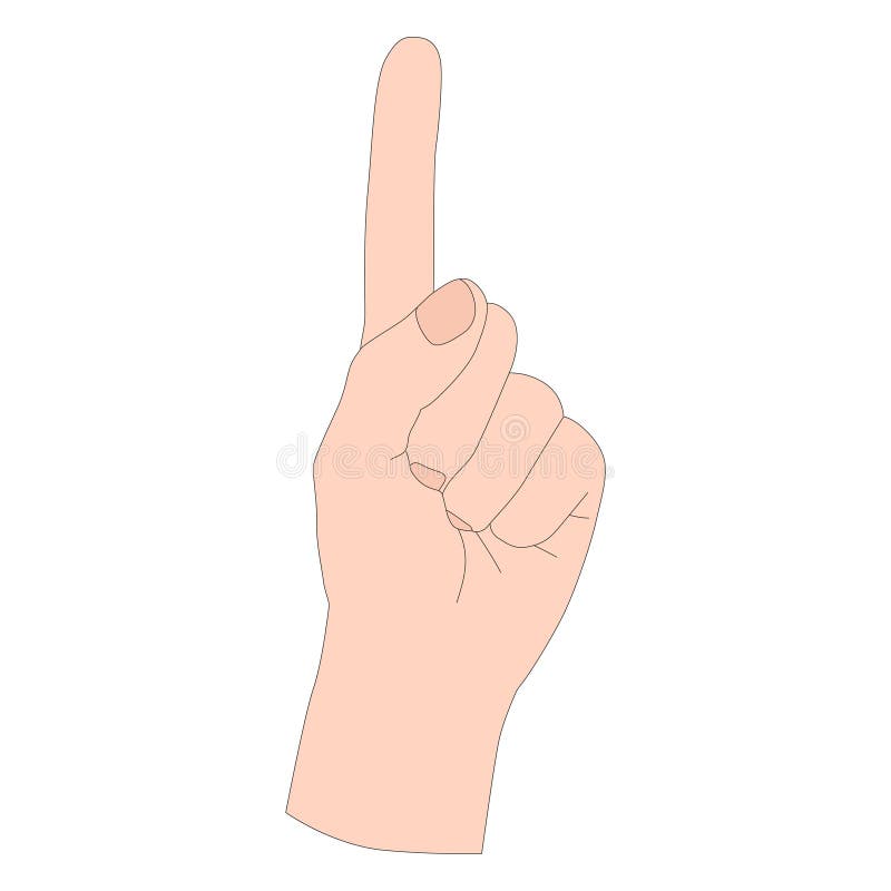 A Hand Gesture, Symbol of Like. Sign Language Stock Vector ...