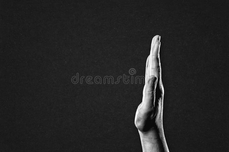 Hand Gesture Refuse Sign stock image. Image of refuse - 346211647