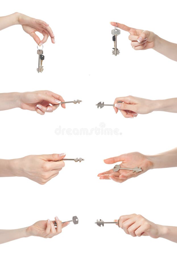 Hand gesture set keys stock image. Image of holding, secret - 20316425