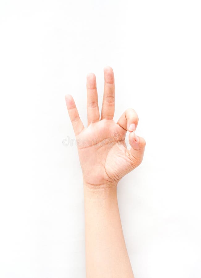 The Hand Gesture of Sign Language Stock Photo - Image of fingers, index ...