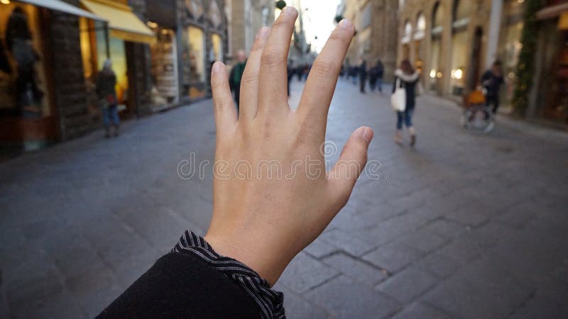 Hand Gesture Street stock photo. Image of drawing, cartoon - 84815996