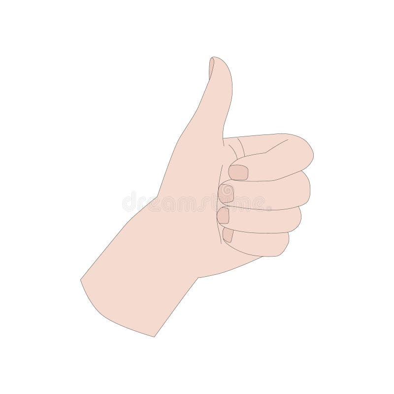 A Hand Gesture, Symbol of Like. Sign Language Stock Vector ...