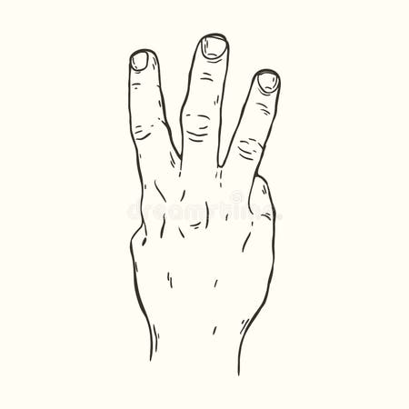 Three Fingers Stock Illustrations – 3,376 Three Fingers Stock ...