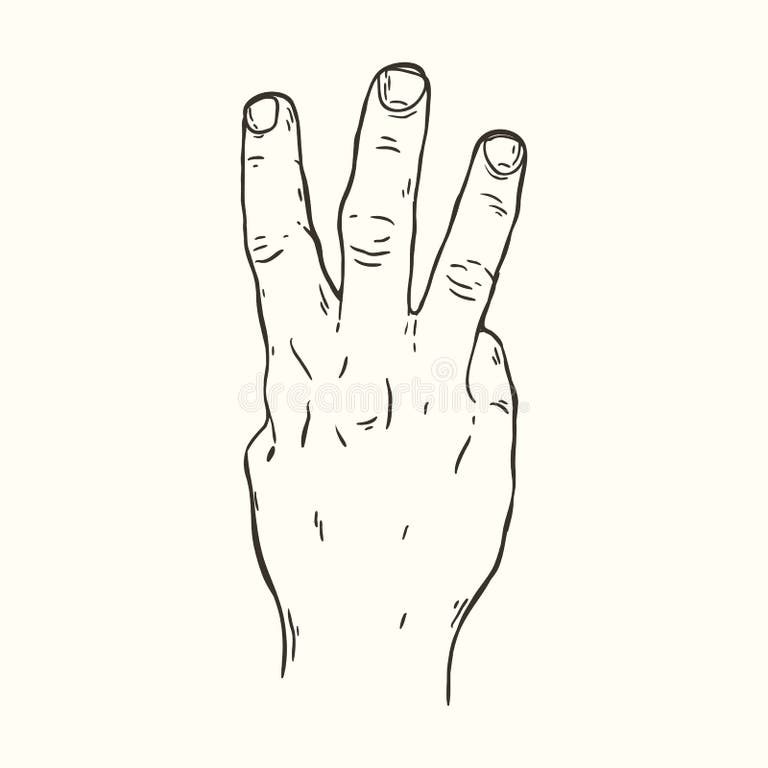 Three Fingers Stock Illustrations – 3,376 Three Fingers Stock ...