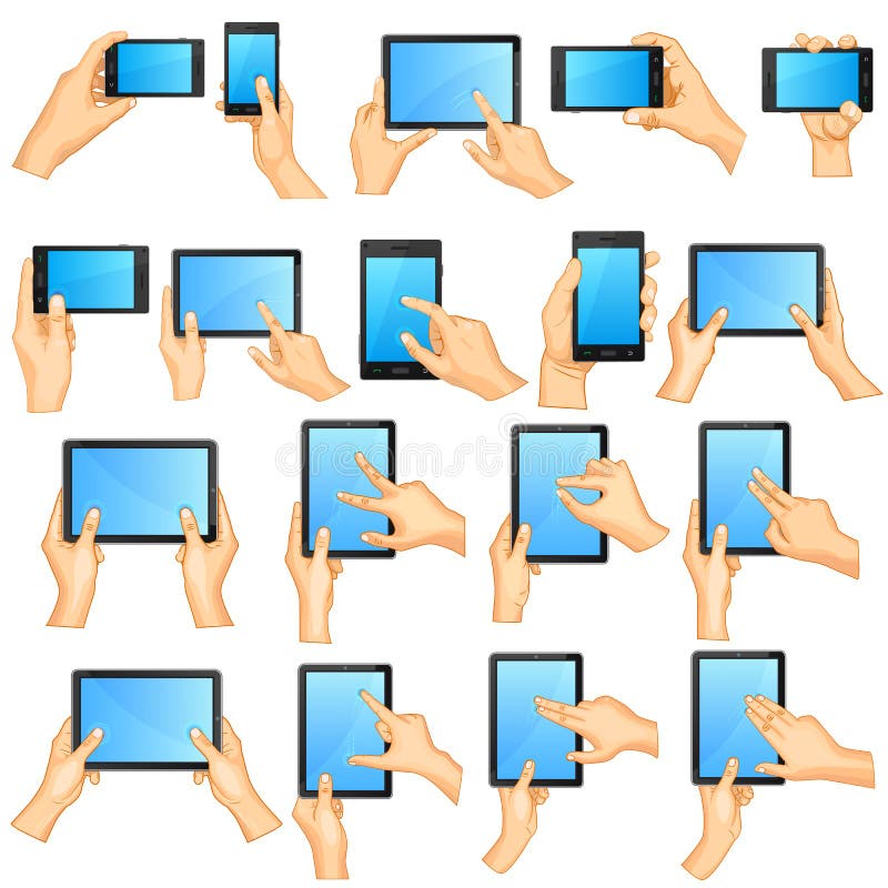 Hand Gesture for Touchscreen Stock Vector - Illustration of ... Hand Gesture for Touchscreen Stock Vector - Illustration of ...