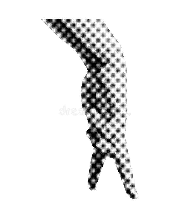 Hand Gesture with Two Fingers Mimicking a Walking Motion, Symbolizing Growth, Movement, or ...