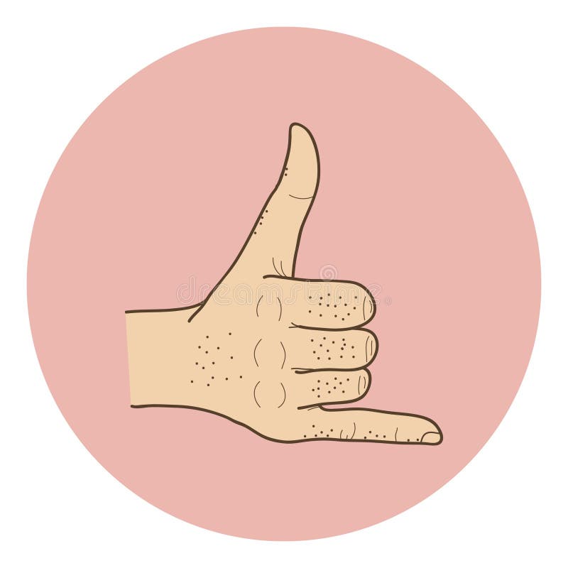 Hand Gesture. Vector Illustration Decorative Design Stock Vector ...