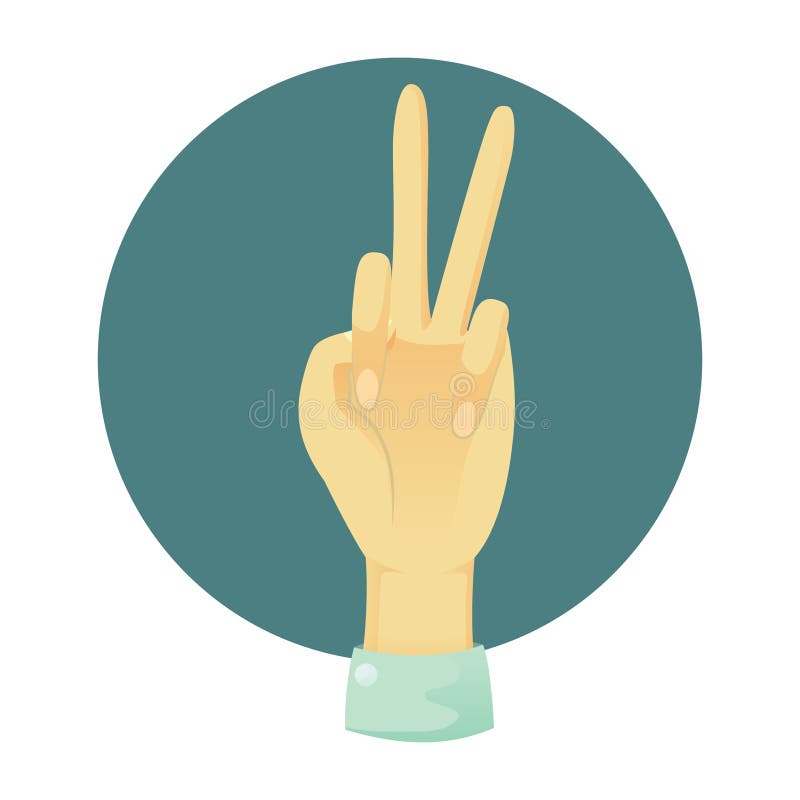 Hand Gesture. Vector Illustration Decorative Design Stock Vector ...