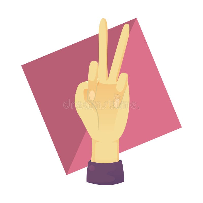 Hand Gesture. Vector Illustration Decorative Design Stock Vector ...