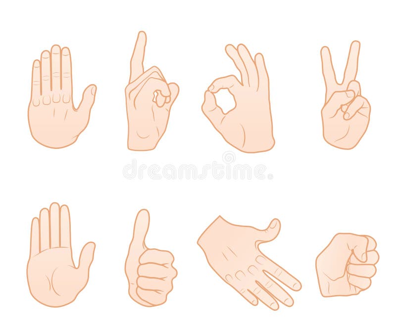 Hand 360 Turn Around Rotation View Stock Vector - Illustration of ...