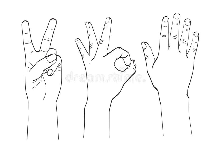 Hand 360 Turn Around Rotation View Stock Vector - Illustration of ...