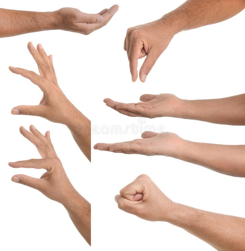 Hand Gestures - Carrying or Holding Stock Image - Image of finger ...
