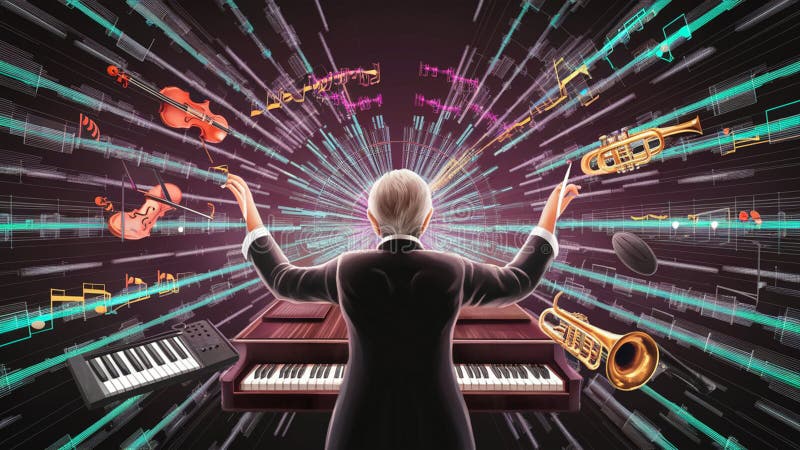 Musical Visualizations Stock Illustrations – 126 Musical Visualizations ...