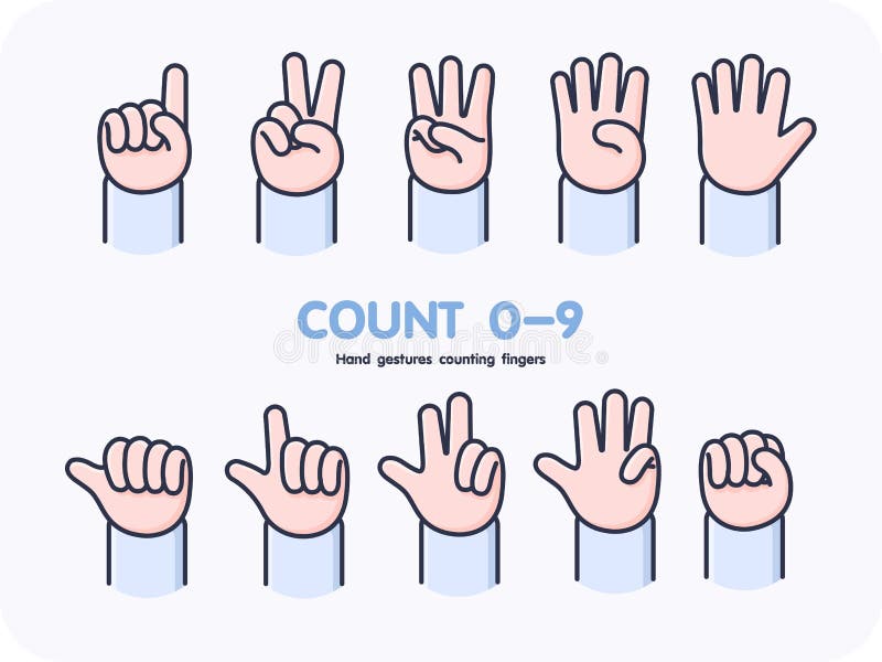 Eight Fingers Clipart