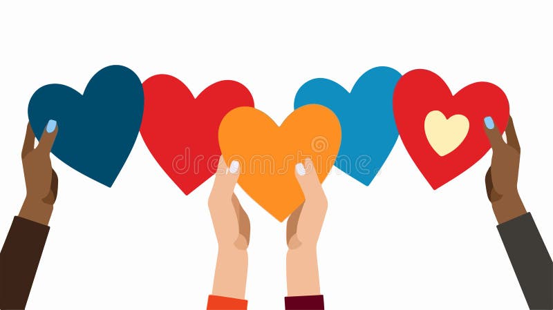 Hand Gestures Forming a Heart Shape Displaying Affection Stock ...