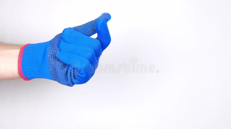 Finger, Snap and Hand Click in Studio, Blue Background or Mockup Space ...