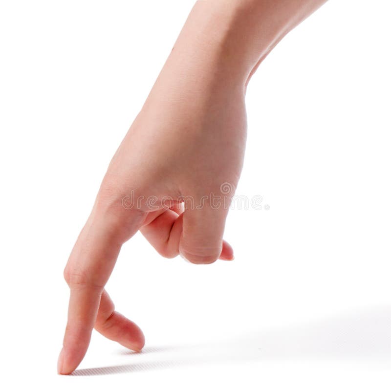 Hand Gestures Make Move Isolated on White Stock Photo - Image of people ...