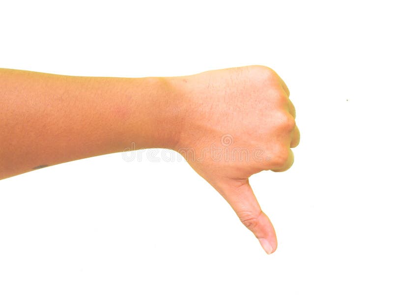 Hand gestures, thumbs down stock image. Image of icon - 115989853