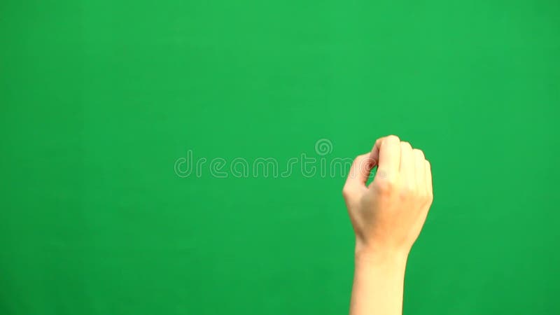 Hand gestures. Touchscreen stock footage. Video of greenscreen - 97327318