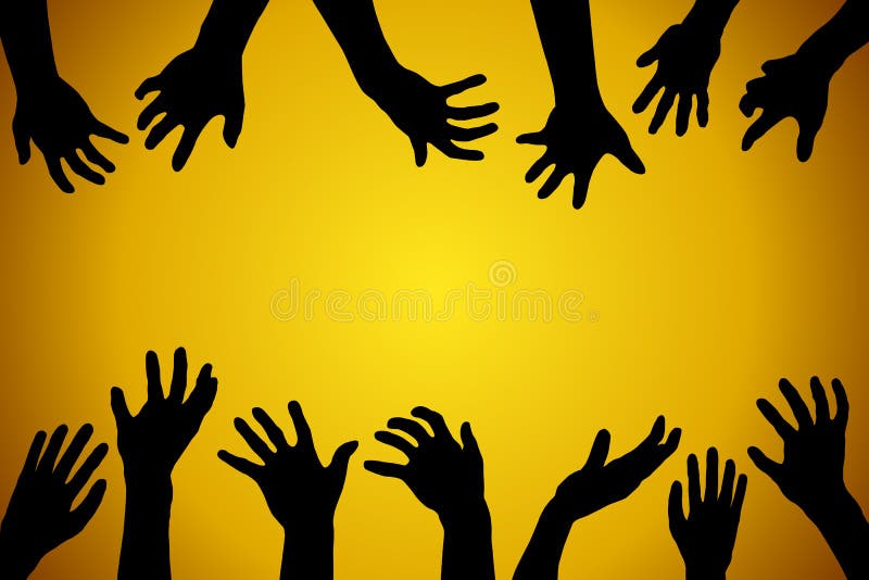 Hand Ghosts Rising from the Grave on Halloween. Stock Vector ...