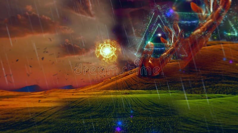 Hand of giant stock video. Video of magic, fantastic - 277412285