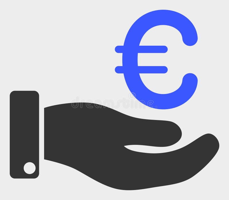 Euro Hand Symbol - European Currency Pay Icon Stock Vector ...